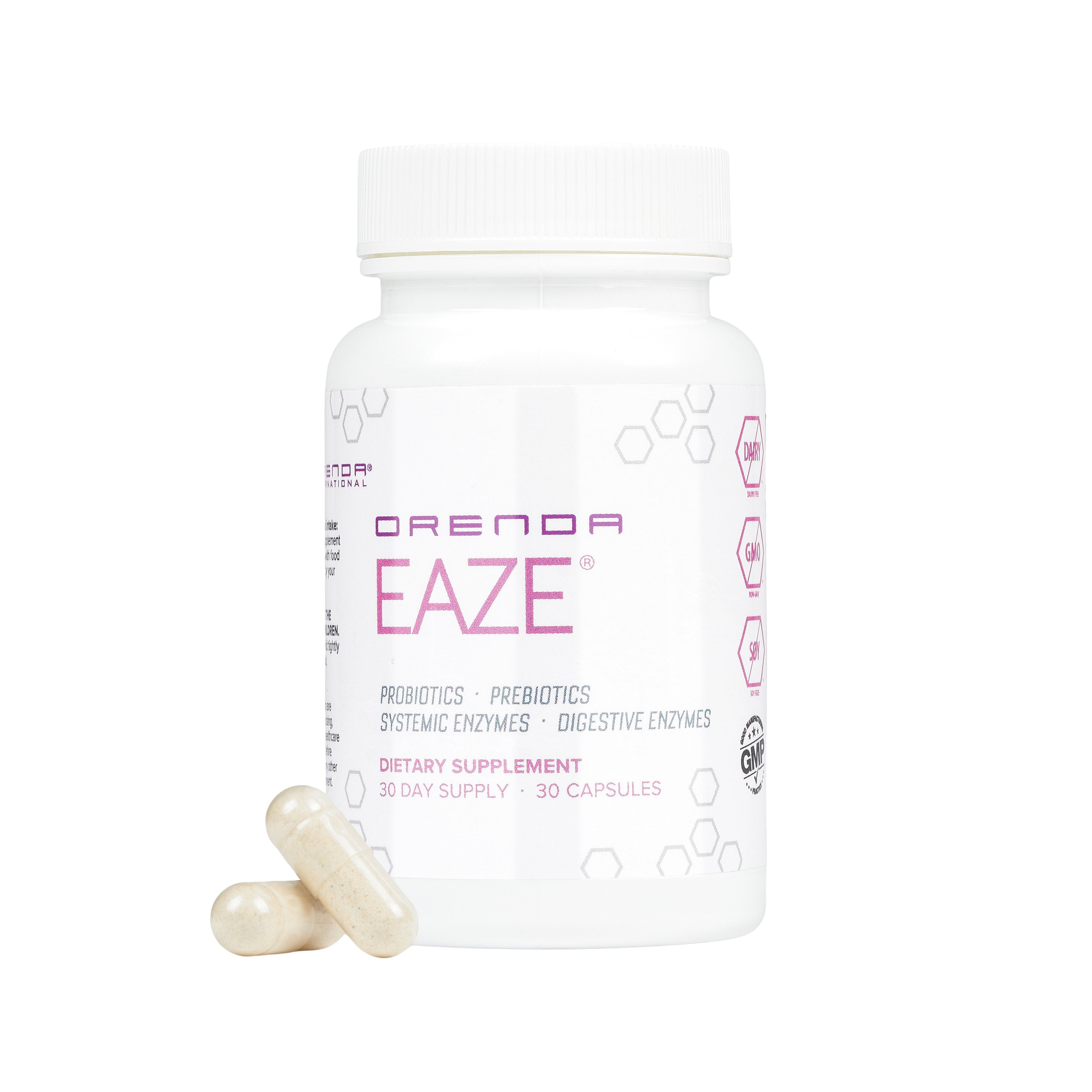 Orenda Eaze® - Daily Probiotic + Prebiotic + Systemic Enzymes ...