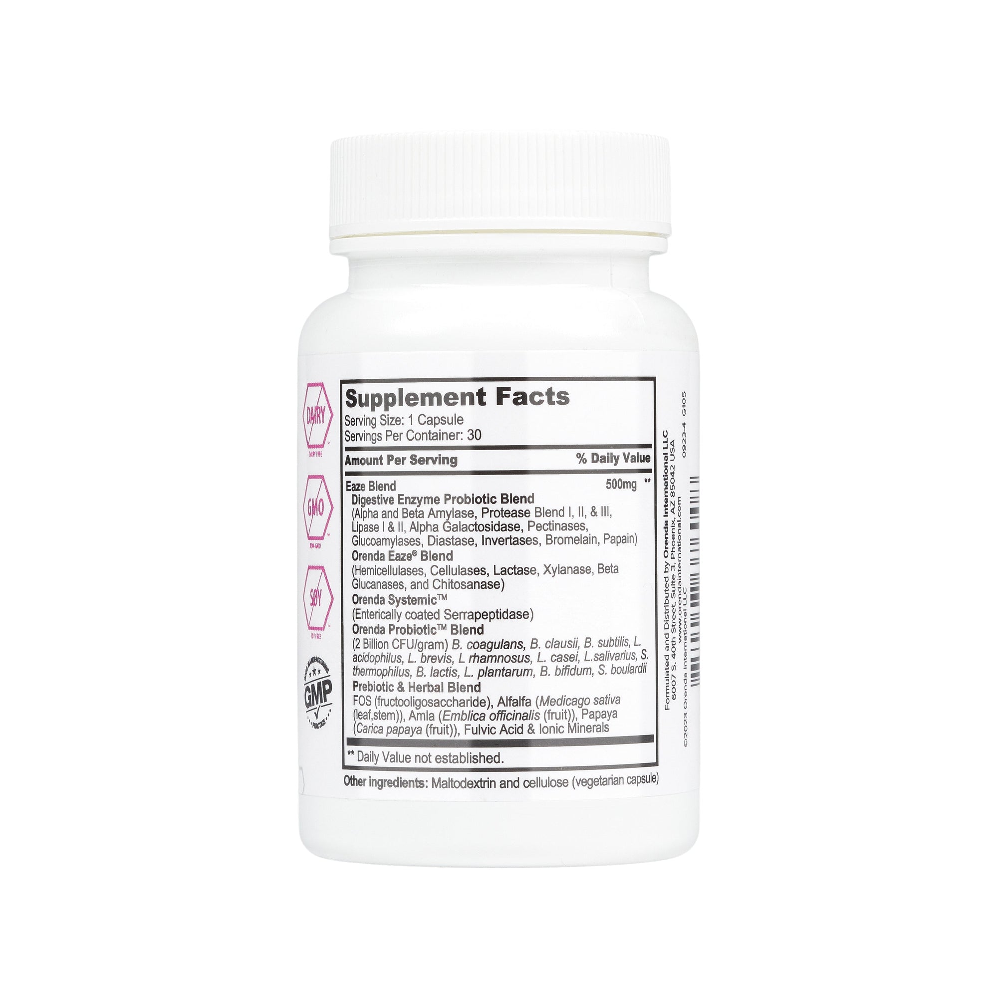 Orenda Eaze® - Daily Probiotic + Prebiotic + Systemic Enzymes ...